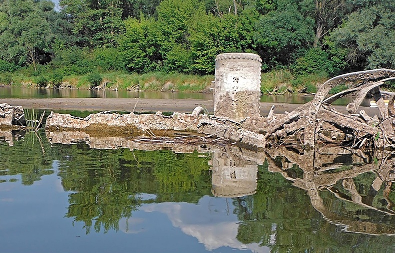 Der Fluss Bug, ein alter Wasserweg von der Weichsel an den Dnepr und an ...