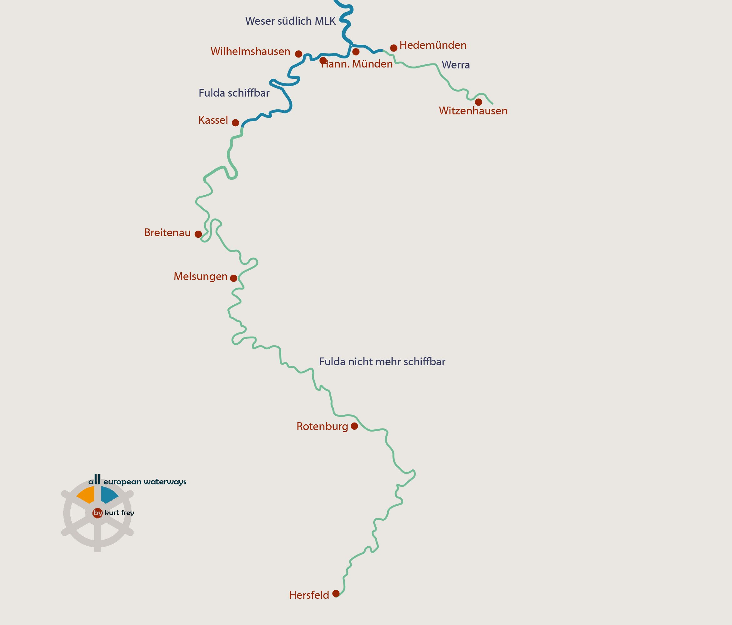 Schiffbare Gewässer, Flüsse, Kanäle, Wasserwege und Seen in Deutschland ...