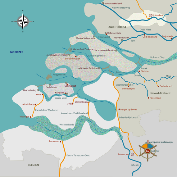 Alle schiffbaren Wasserwege in Deutschland, mit Hausbooten und Yachten auf Flüssen und Kanälen ...