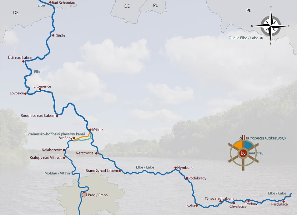 Alle schiffbaren Wasserwege in Tschechien, Hausboote und Yachten auf Flüssen und Kanälen ...